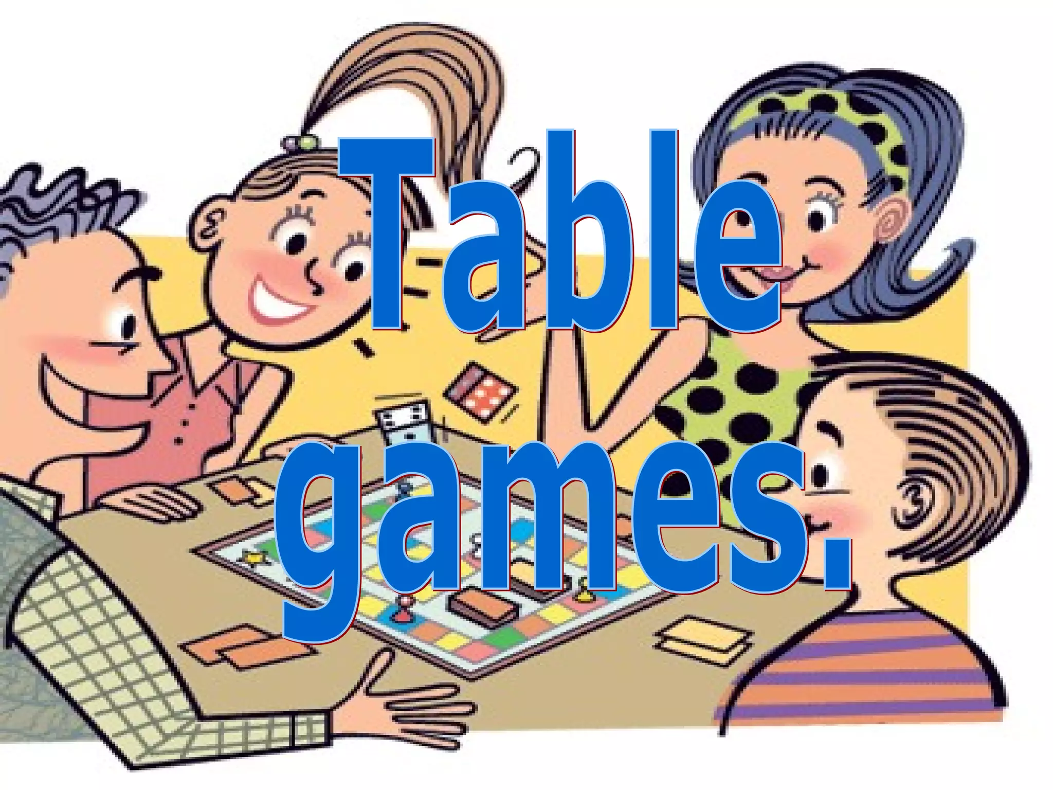 Our Favourite Table Games | PPT