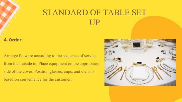 TABLE LAY OUT AND SET UPTABLE SETTING.pdf | Home Appliances | Home & Garden