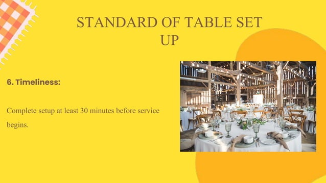 TABLE LAY OUT AND SET UPTABLE SETTING.pdf | Home Appliances | Home & Garden