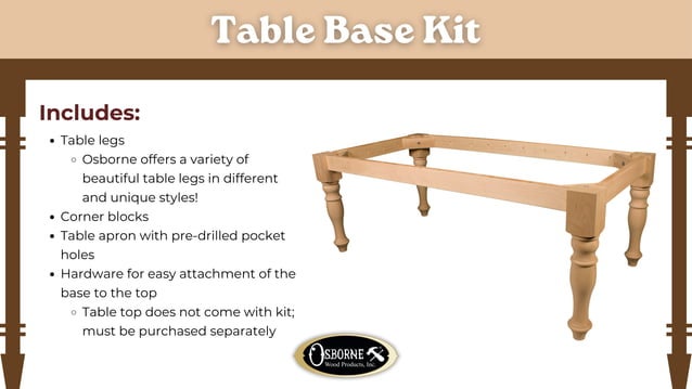 How to Attach Table Legs: Several Possible Methods | PPT