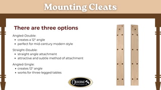 How to Attach Table Legs: Several Possible Methods | PDF