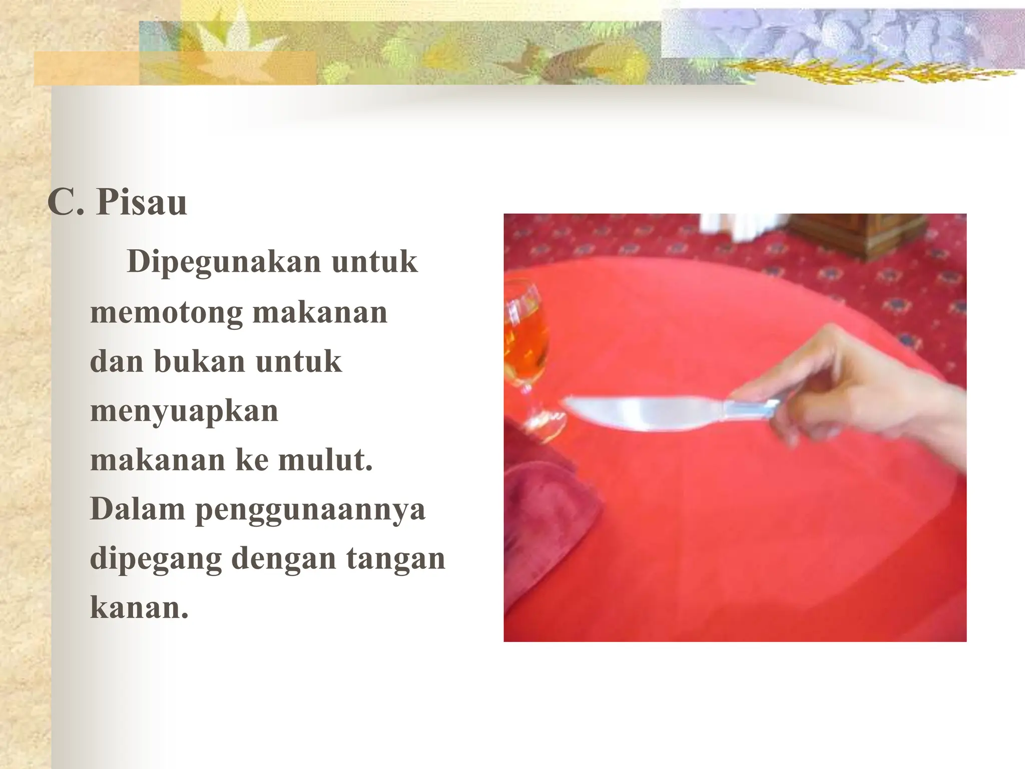 Power point TABLE MANNER berbahasa indonesia | PPT
