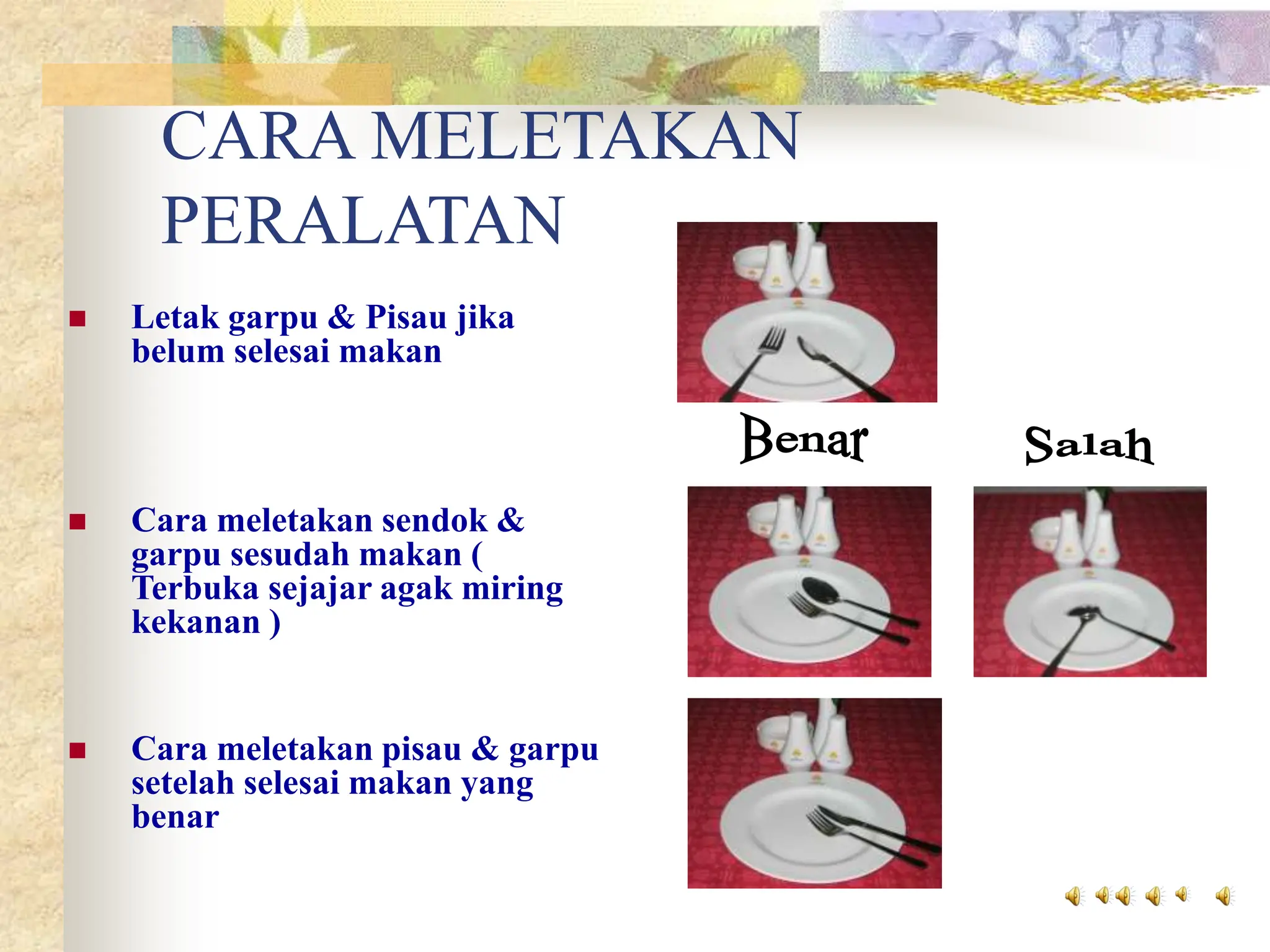 Power point TABLE MANNER berbahasa indonesia | PPT