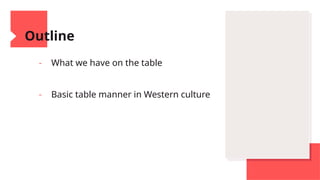 Table Manner around the world PPT for elementary kids | PPTX