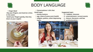 TABLE MANNER Brief Training Course, handy guideline for trainer | PPT