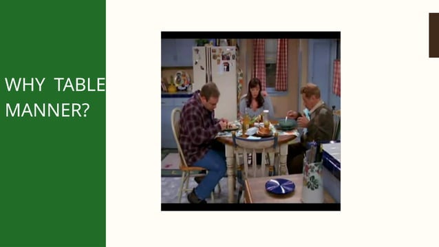 TABLE MANNER Brief Training Course, handy guideline for trainer | PPT