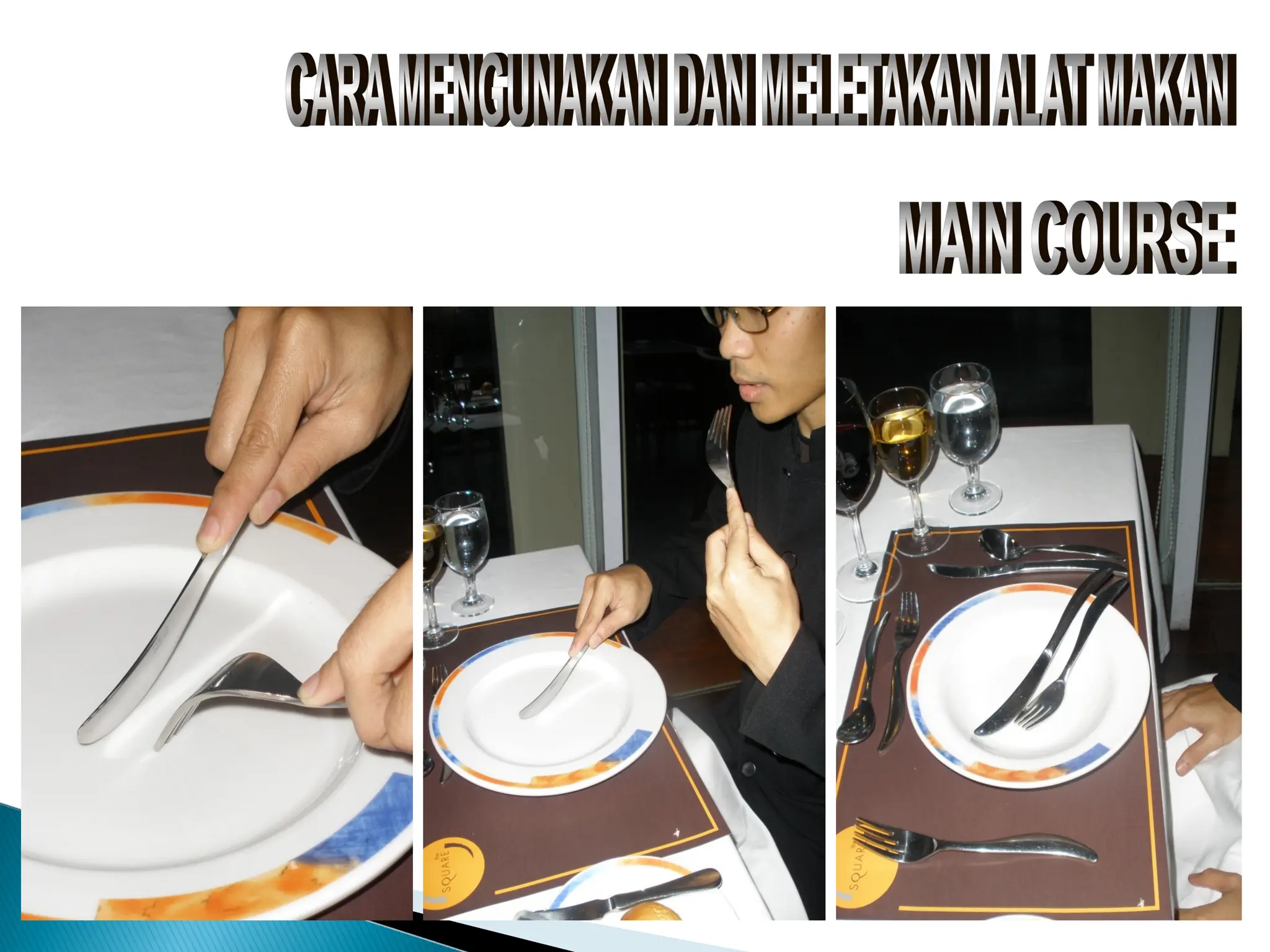 TABLE MANNER PRESENTATION for hospitality | PPT