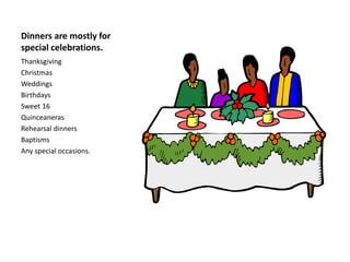 Table manners/Modales en la mesa | PPTX