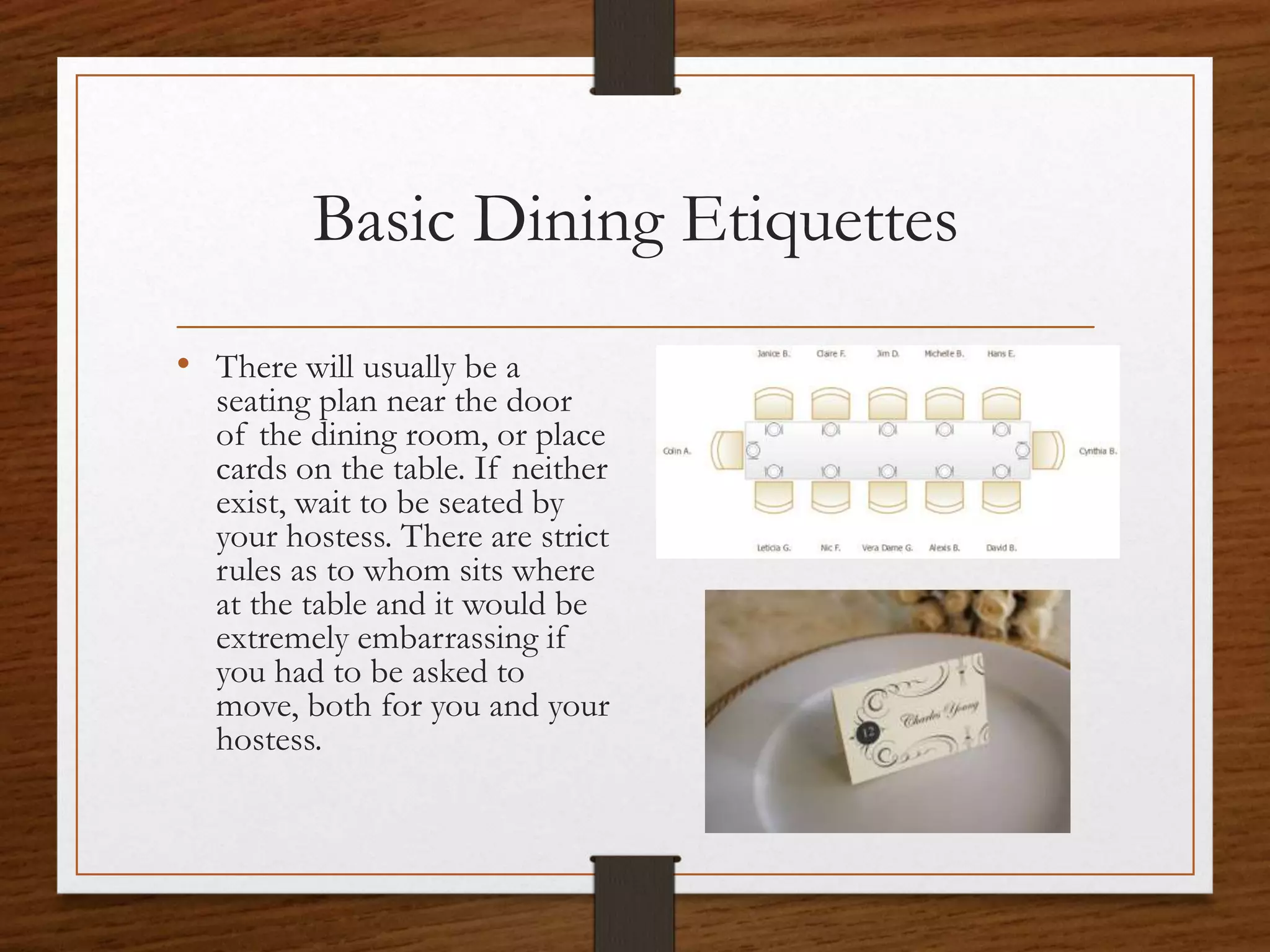 Table manners | PPT