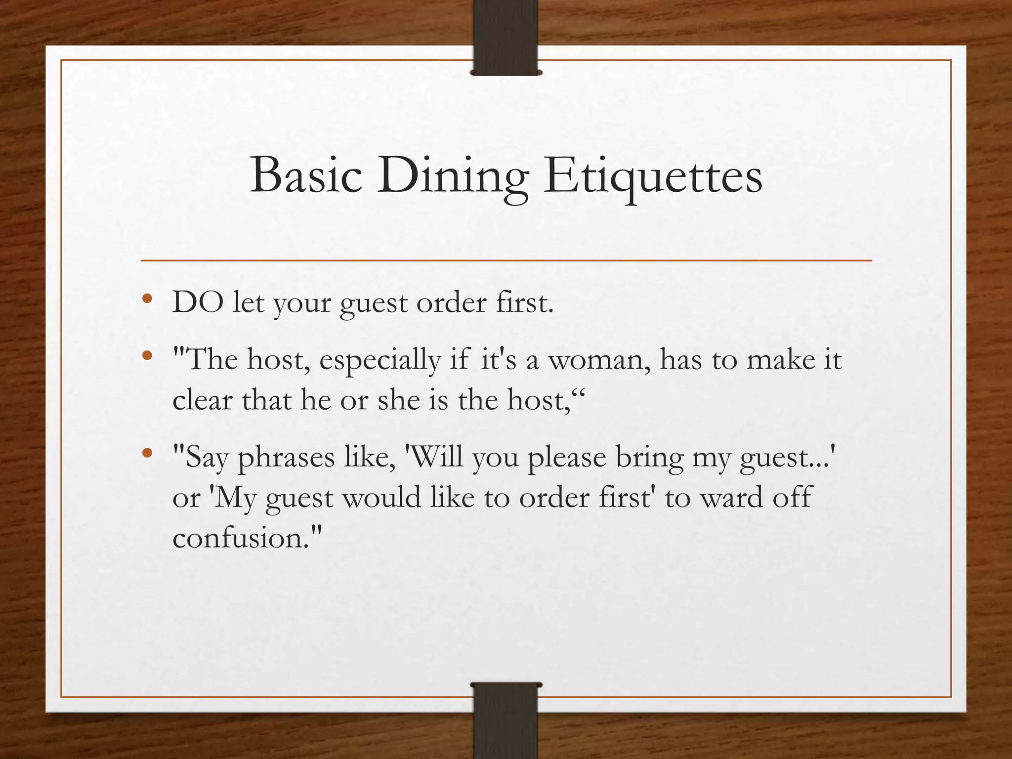 Table manners | PPT