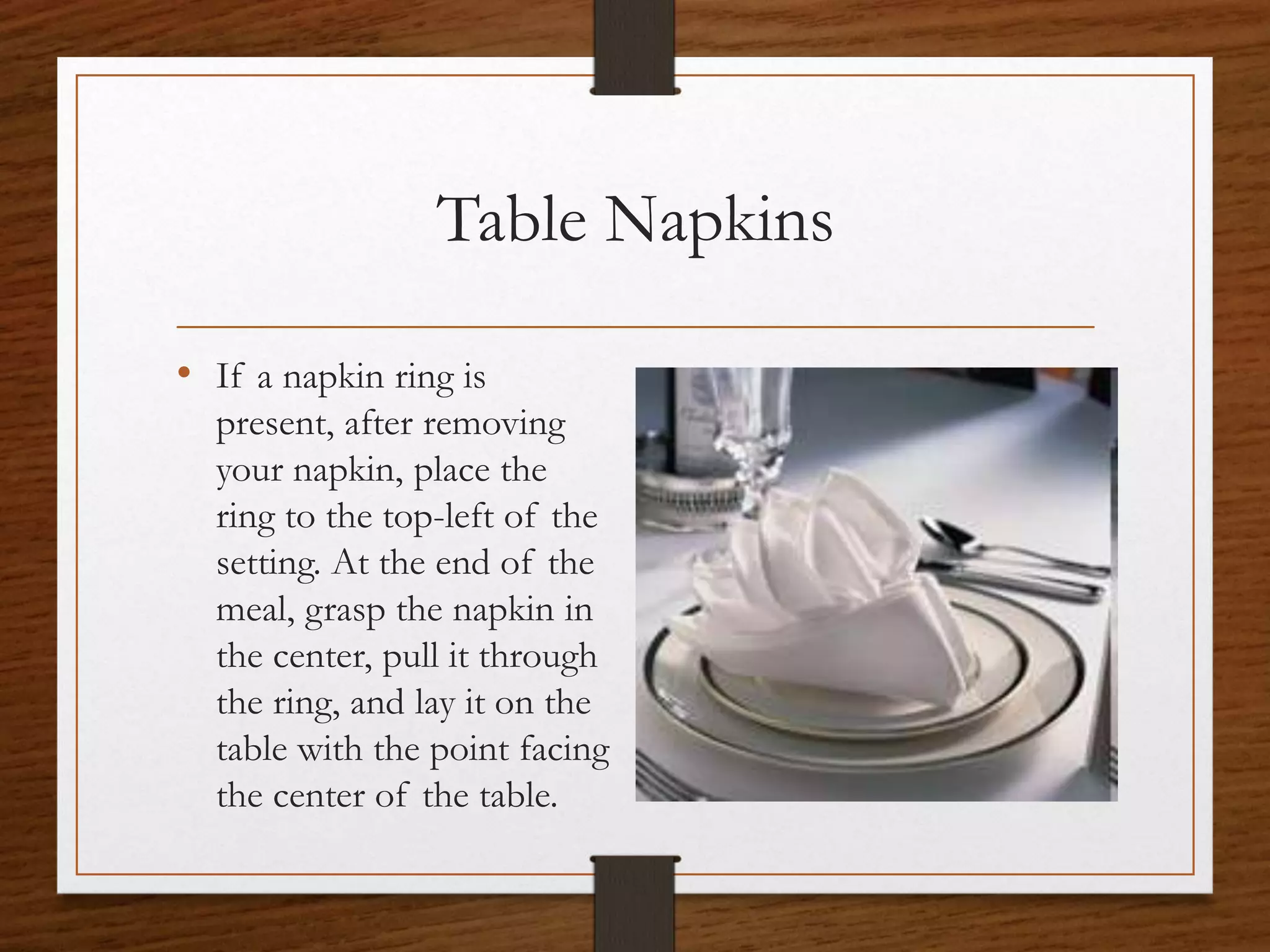Table manners | PPT