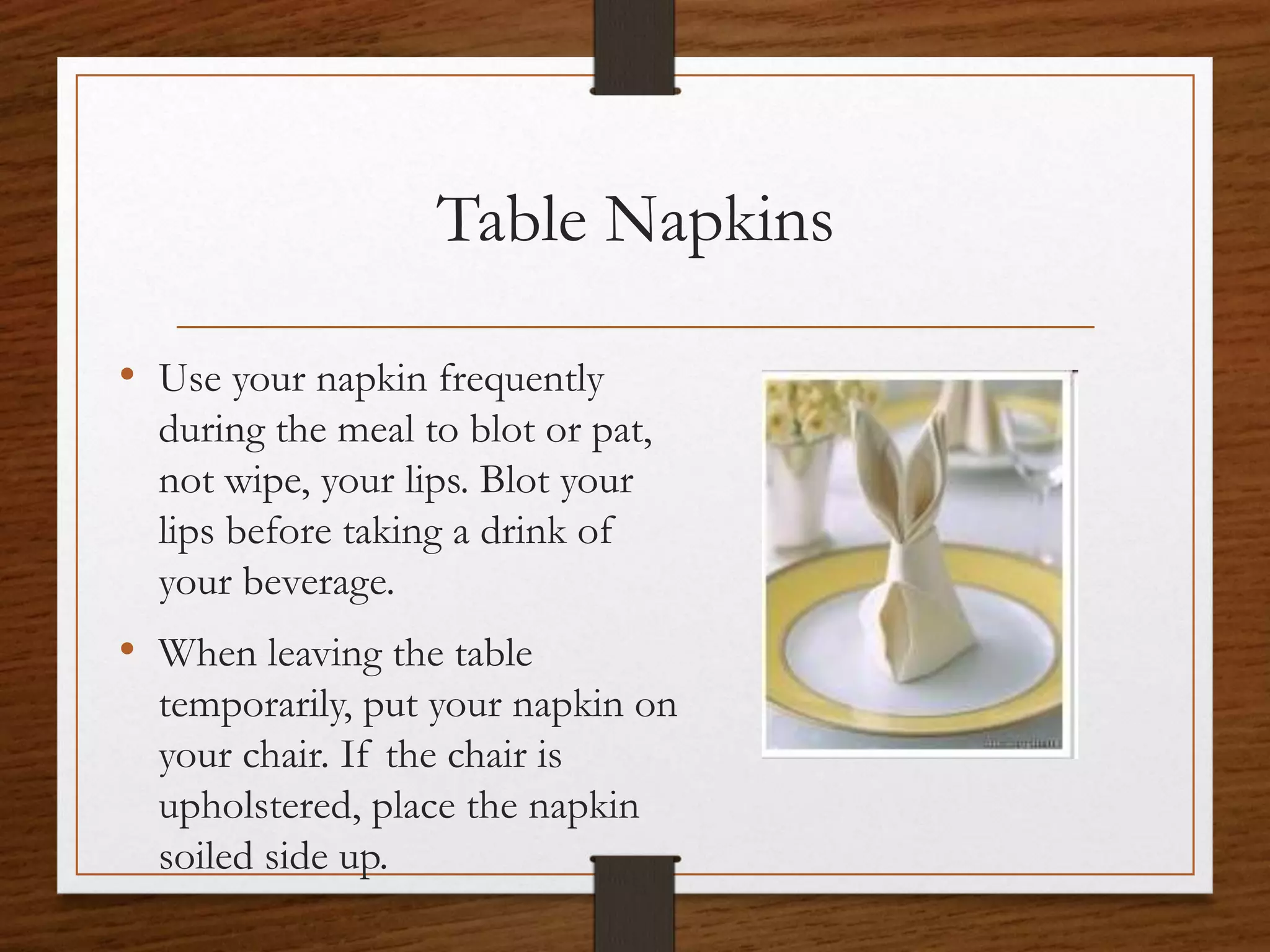 Table manners | PPT