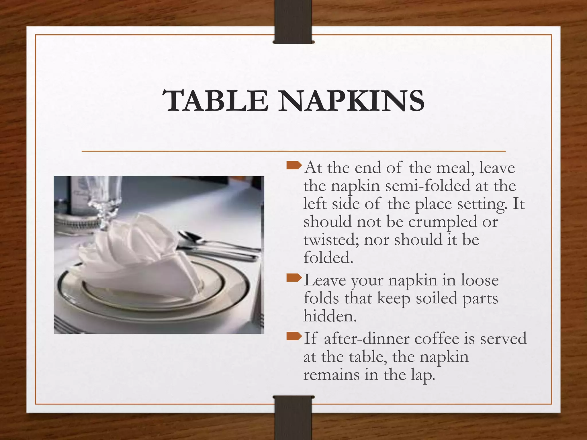 Table manners | PPT