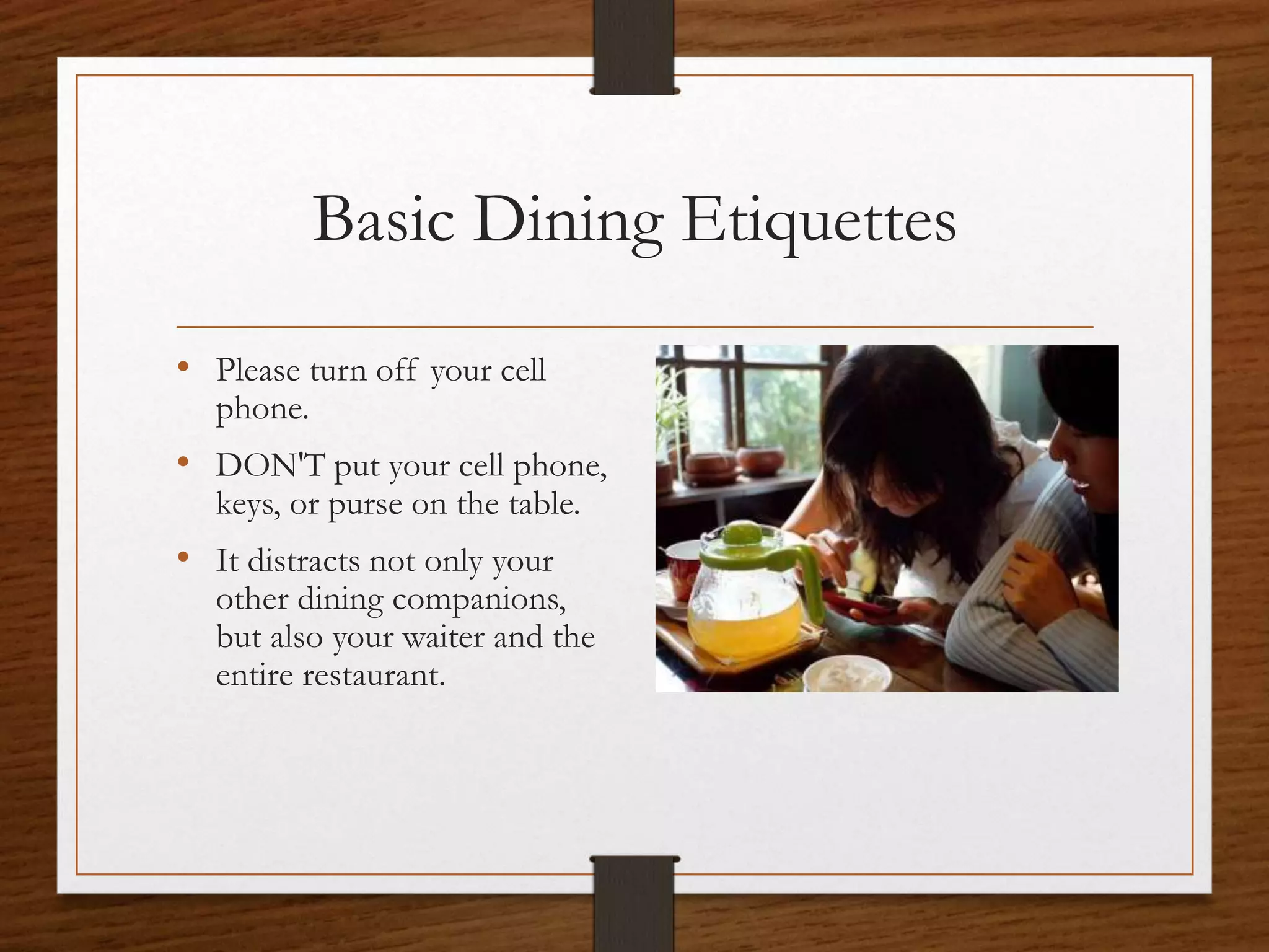 Table manners | PPT