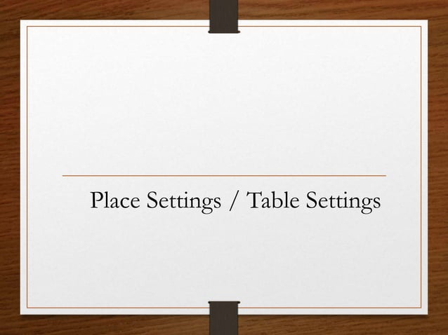 Table manners | PPT | Food & Drink