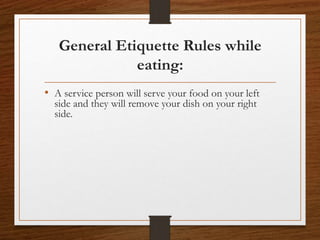 Table manners | PPT