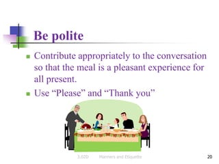 Table manners 123 | PPT