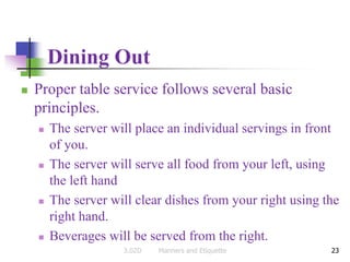 Table manners 123 | PPT
