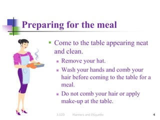 Table manners 123 | PPT