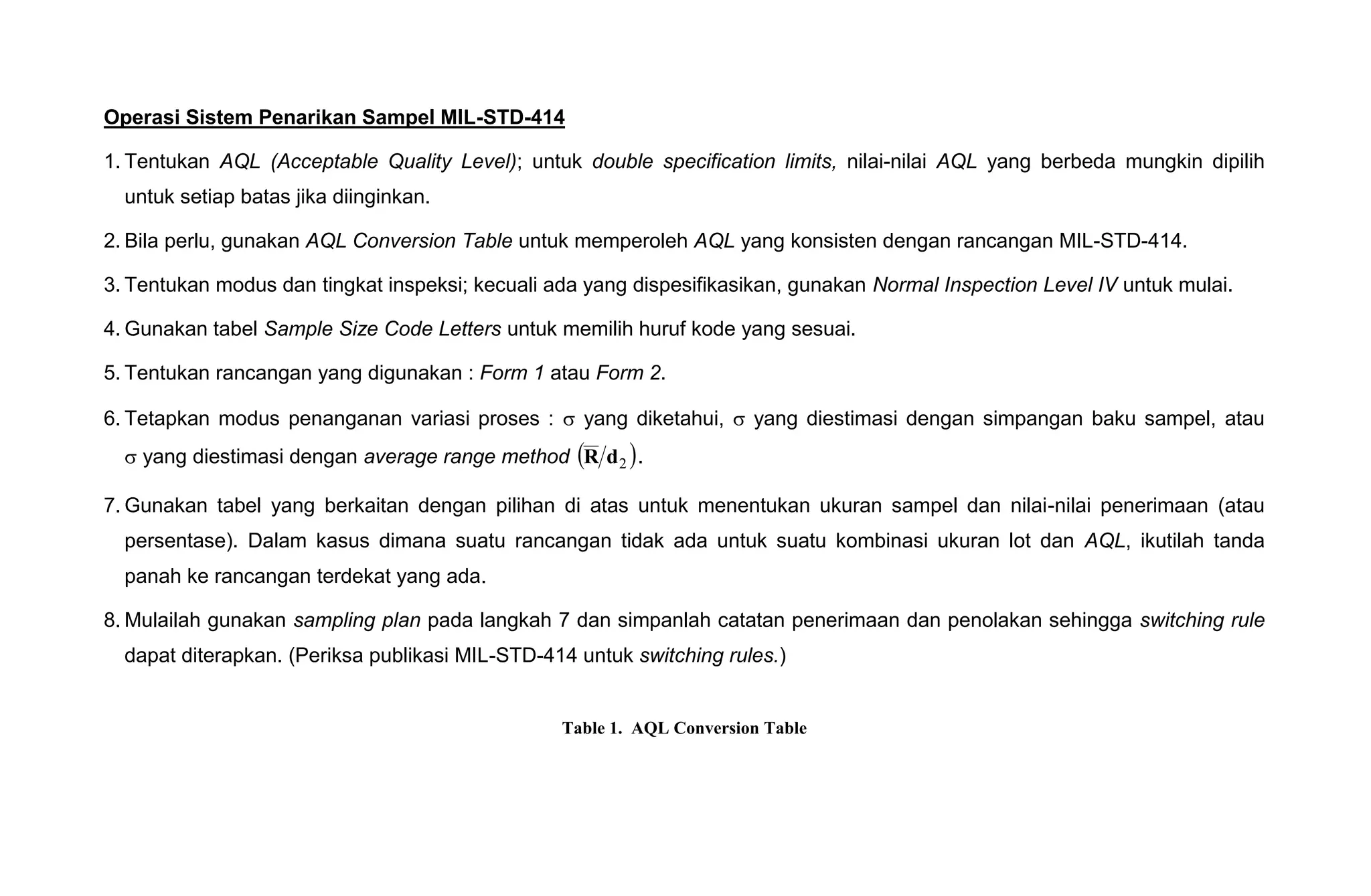 Table mil std_414 | PDF
