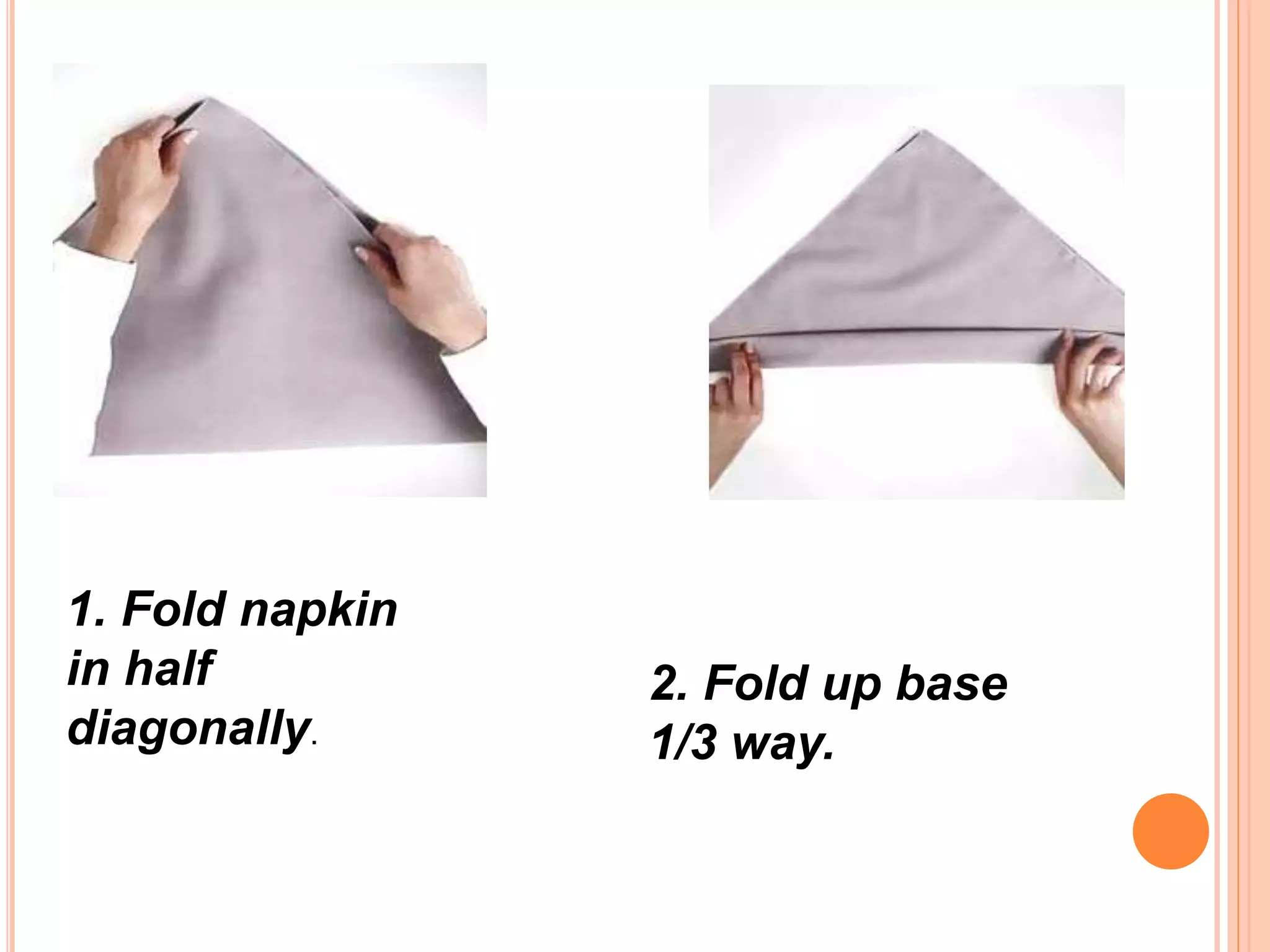 Table napkin folding | PPTX