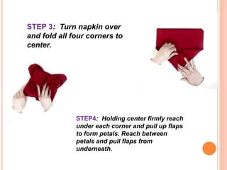 Table napkin folding | PPTX