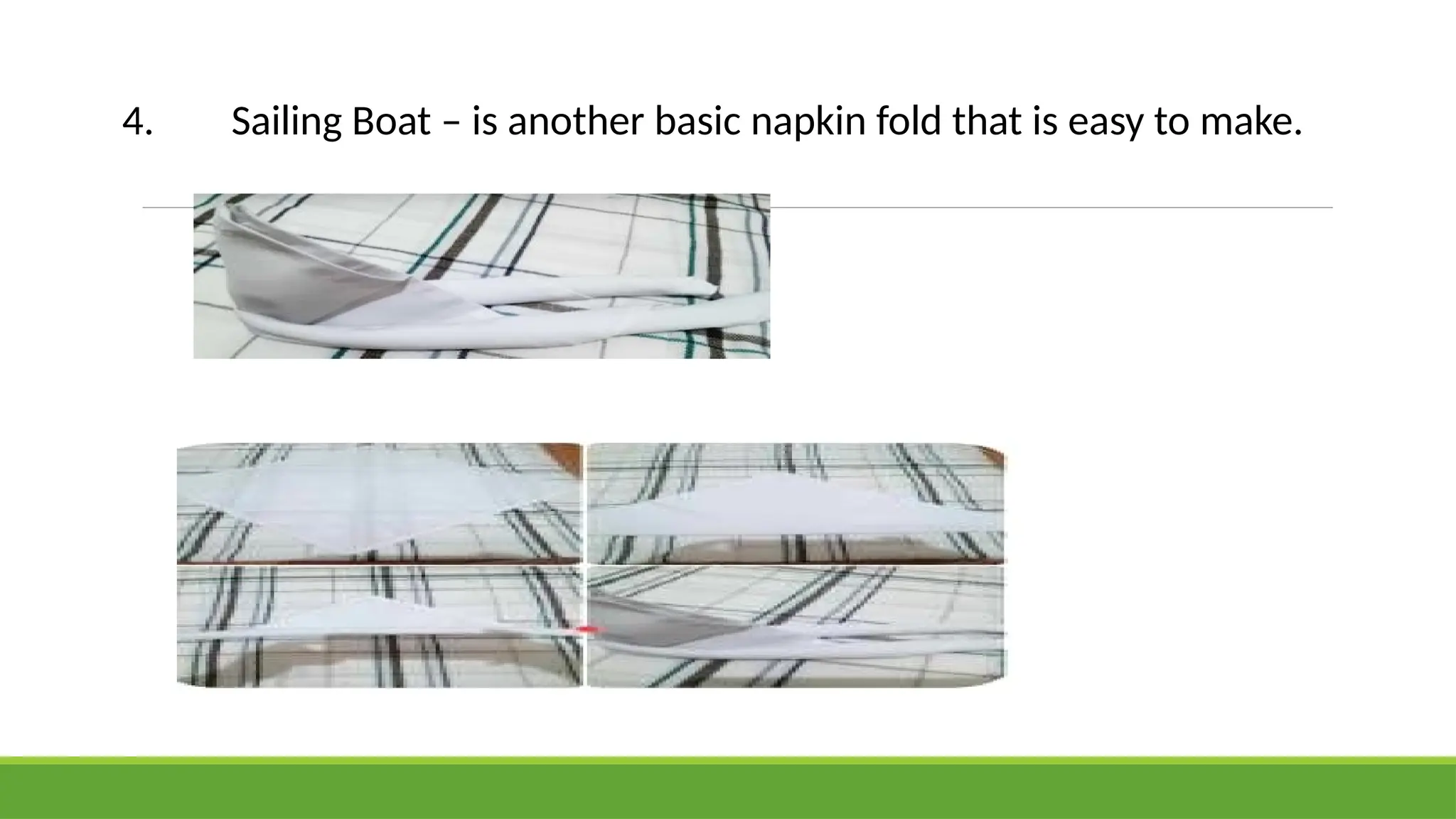 TABLE NAPKIN FOLDING grade 7 tle folding | PPTX