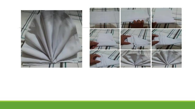 TABLE NAPKIN FOLDING grade 7 tle folding | PPTX