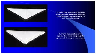 TABLE NAPKIN FOLDING. powerpoint presentaion | PPTX