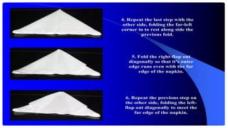 TABLE NAPKIN FOLDING. powerpoint presentaion | PPTX