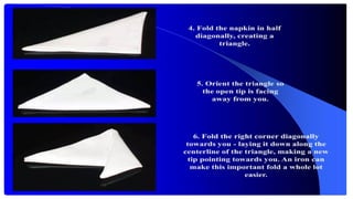 TABLE NAPKIN FOLDING. powerpoint presentaion | PPTX