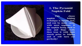 TABLE NAPKIN FOLDING. powerpoint presentaion | PPTX