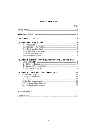 Table of content | PDF