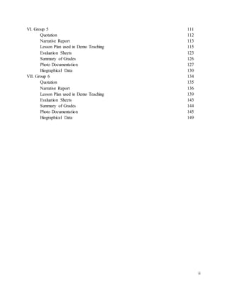 Table of contents | DOCX | Education
