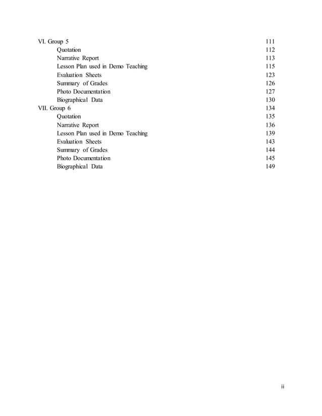 Table of contents | DOCX | Education