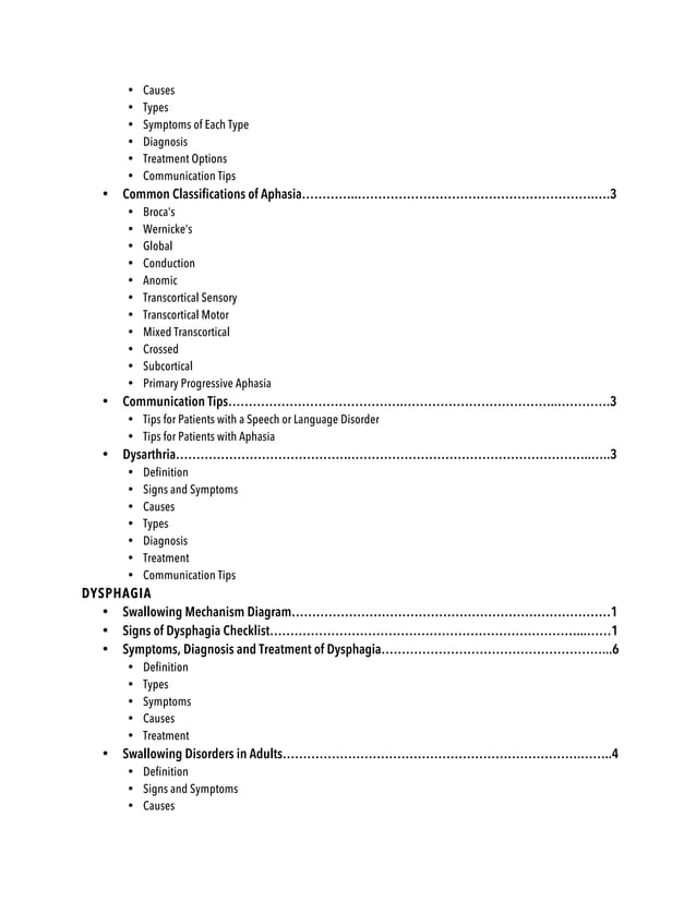 Intern Binder: Table of Contents | PDF