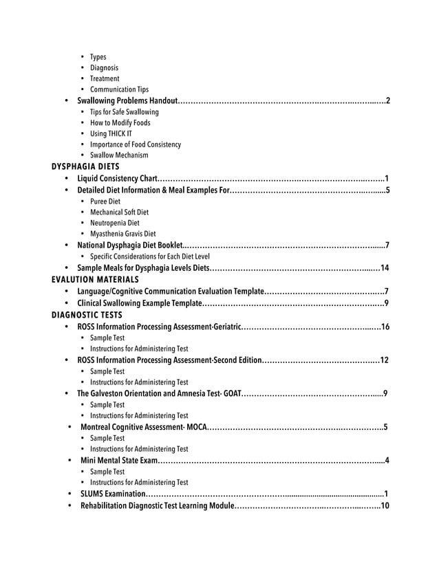 Intern Binder: Table of Contents | PDF