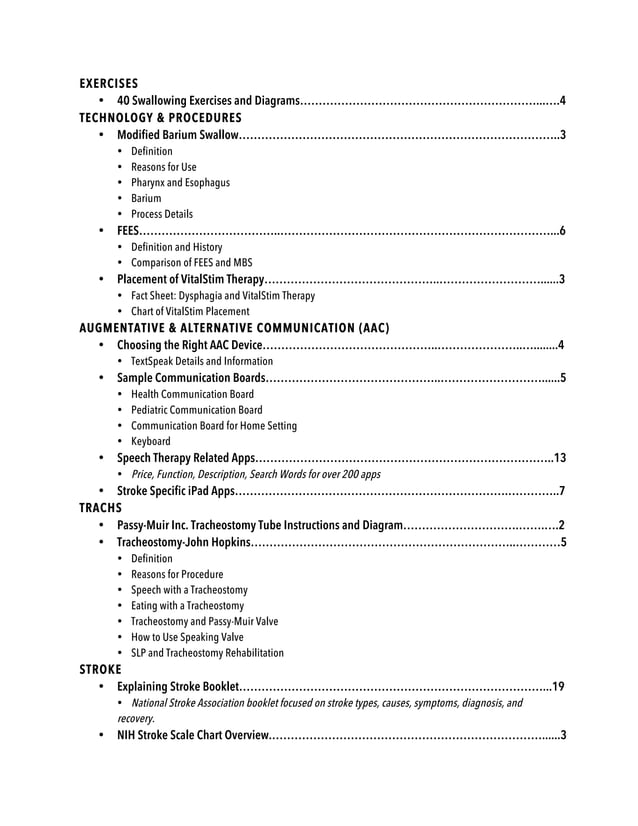 Intern Binder: Table of Contents | PDF