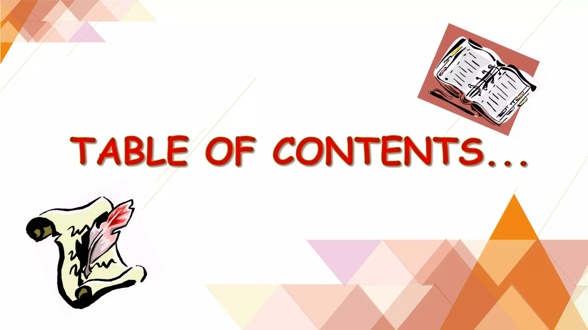 Table of Contents | PPT