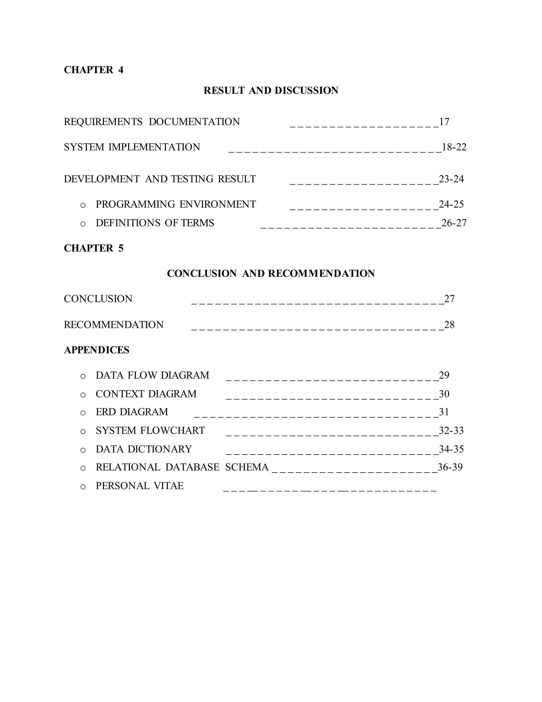 Table of contents | DOCX