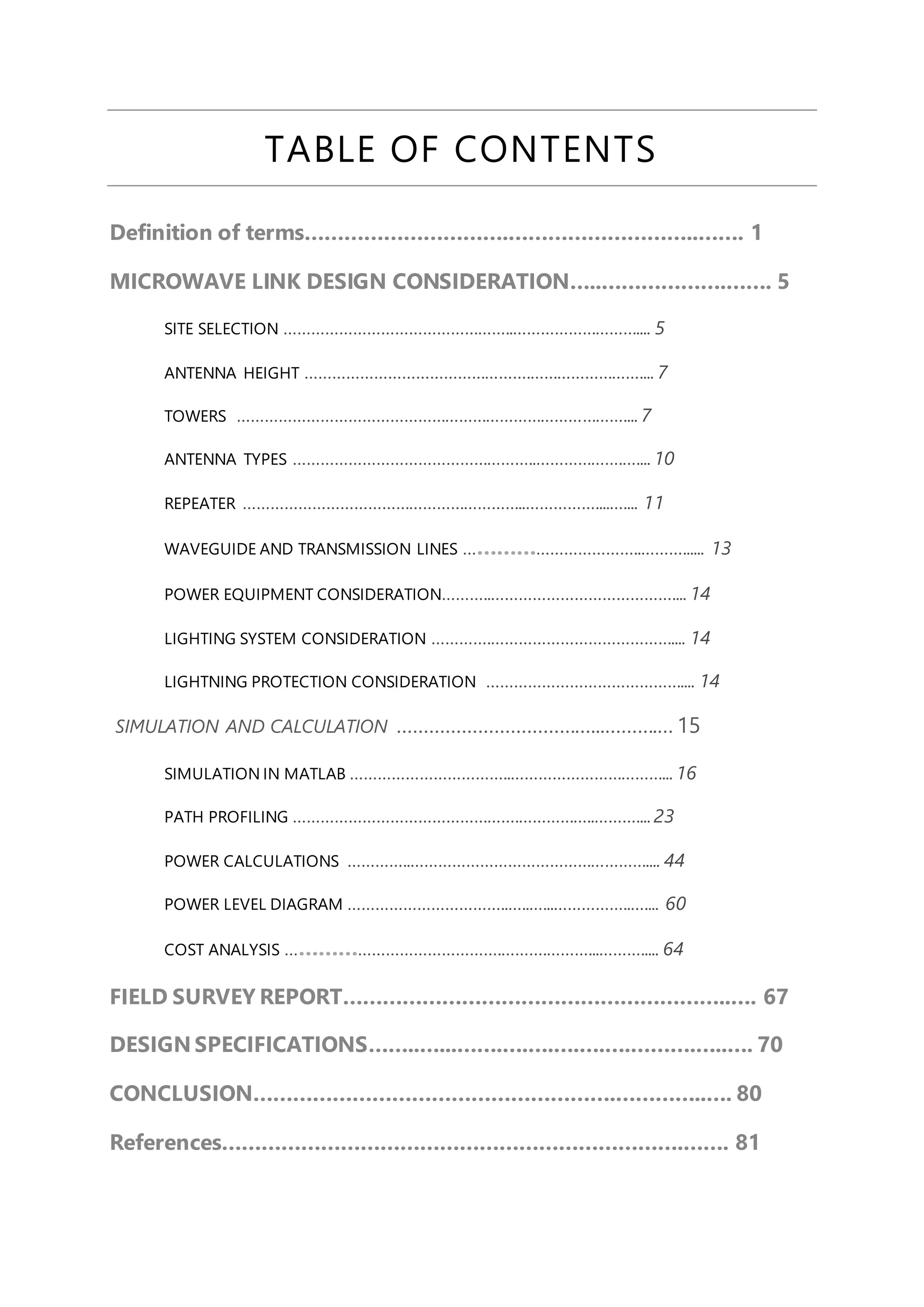 Table of contents | DOCX