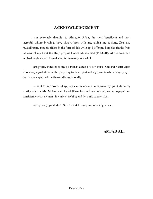 Table of contents amjad | DOC