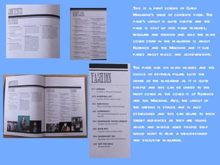 Table of contents analysis clash | PPT