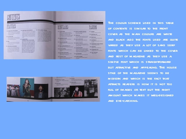 Table of contents analysis clash | PPT