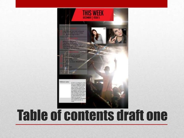 Table of contents commentary | PPT