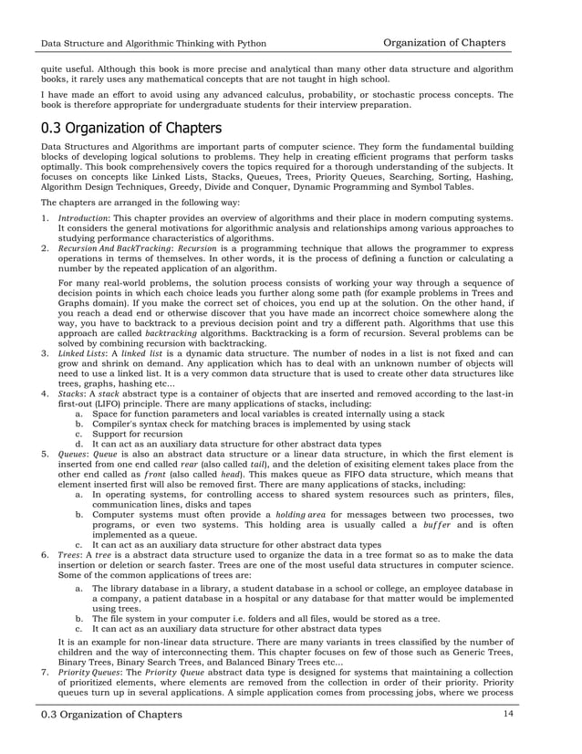 Table of contents [data structure and algorithmic thinking with python] | PDF | Computing ...