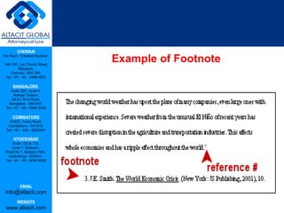 Table of contents, footnote & endnote in ms word | PPT