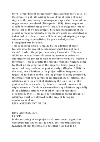Table of Contents Project Outline. …………………………………………………………………….docx
