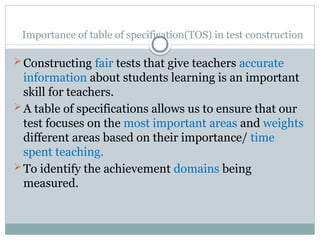 Comprehensive Guide to Table of Specification for Effective Test ...