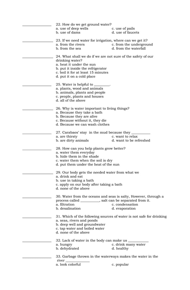 TOS in Science III and Sample Test | DOCX | Gardening | Home & Garden